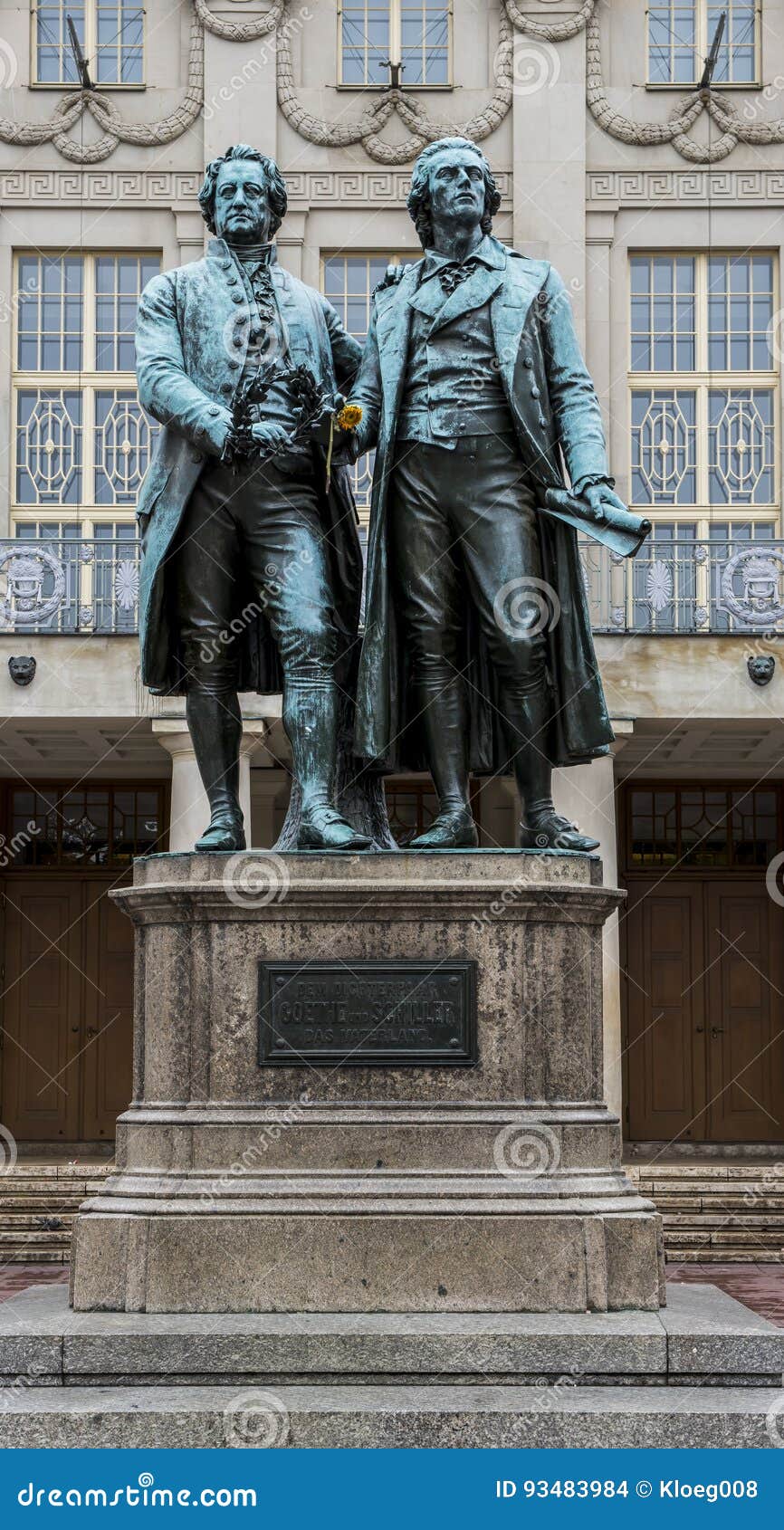 Goethe y Schiller imagen de archivo editorial. Imagen de poeta - 93483984