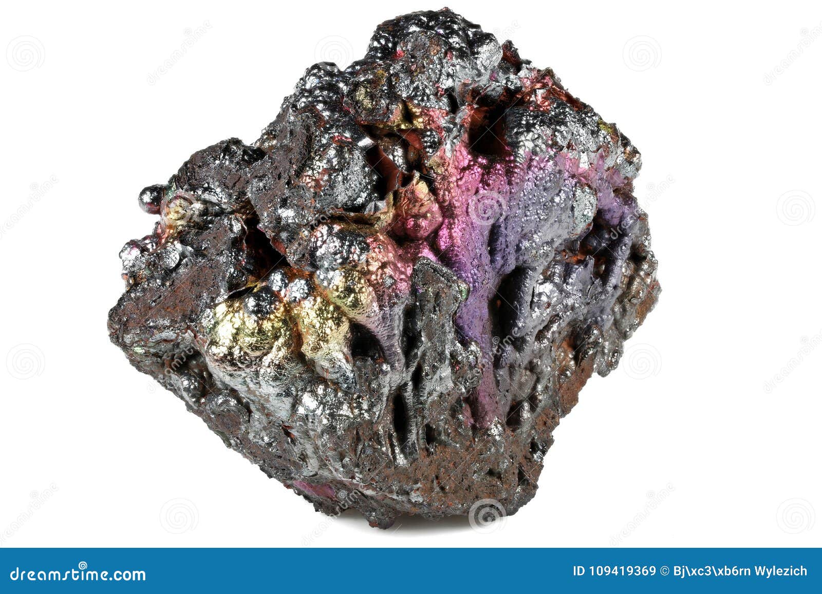 Goethite stock afbeelding. Image of kleurstof, mineraal - 109419369