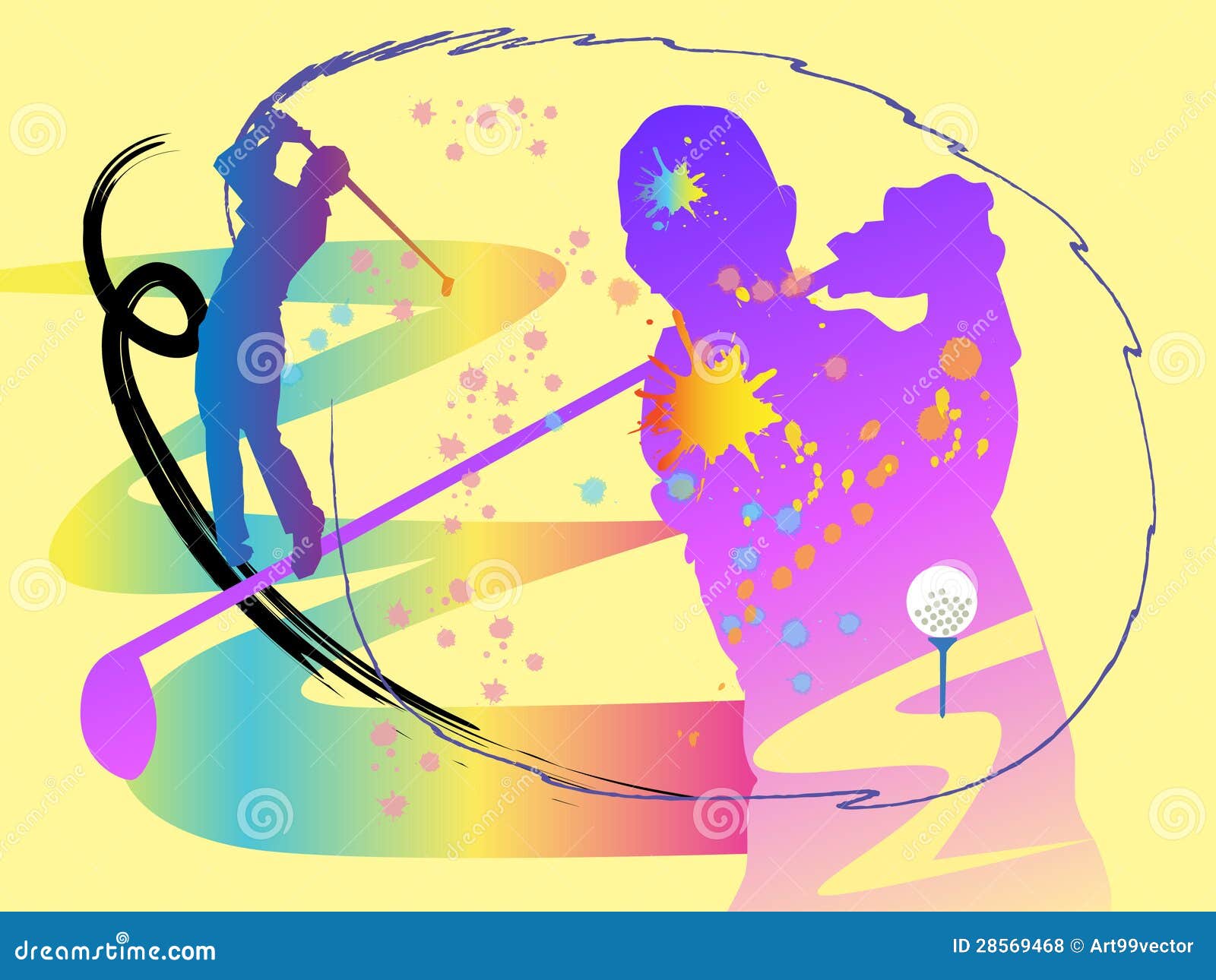 Goft design stock illustration. Illustration of blue - 28569468