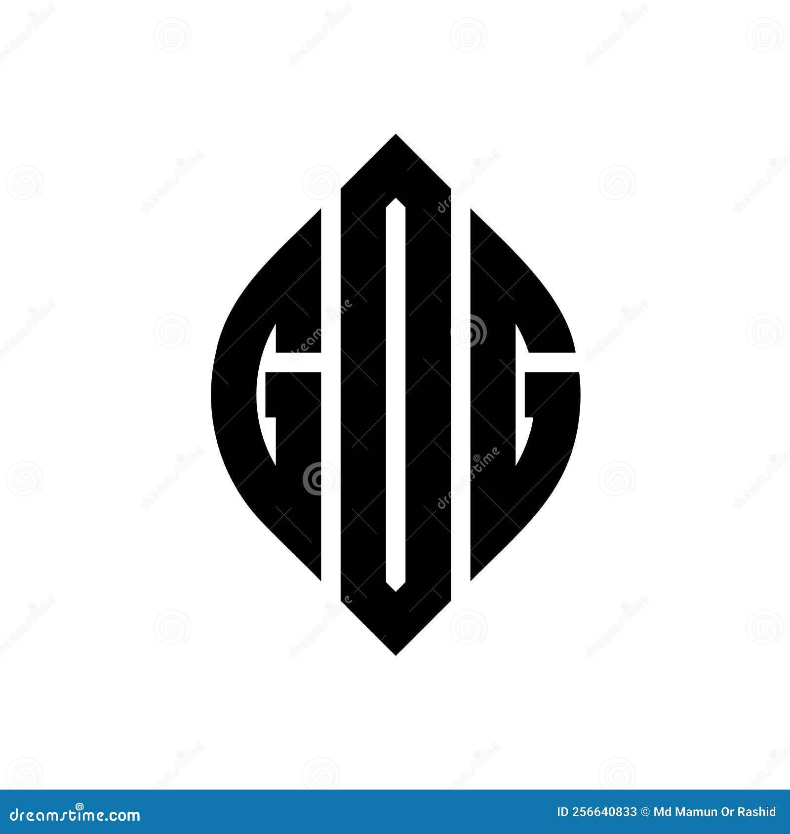 GOG Circle Letter Logo Design with Circle and Ellipse Shape. GOG ...