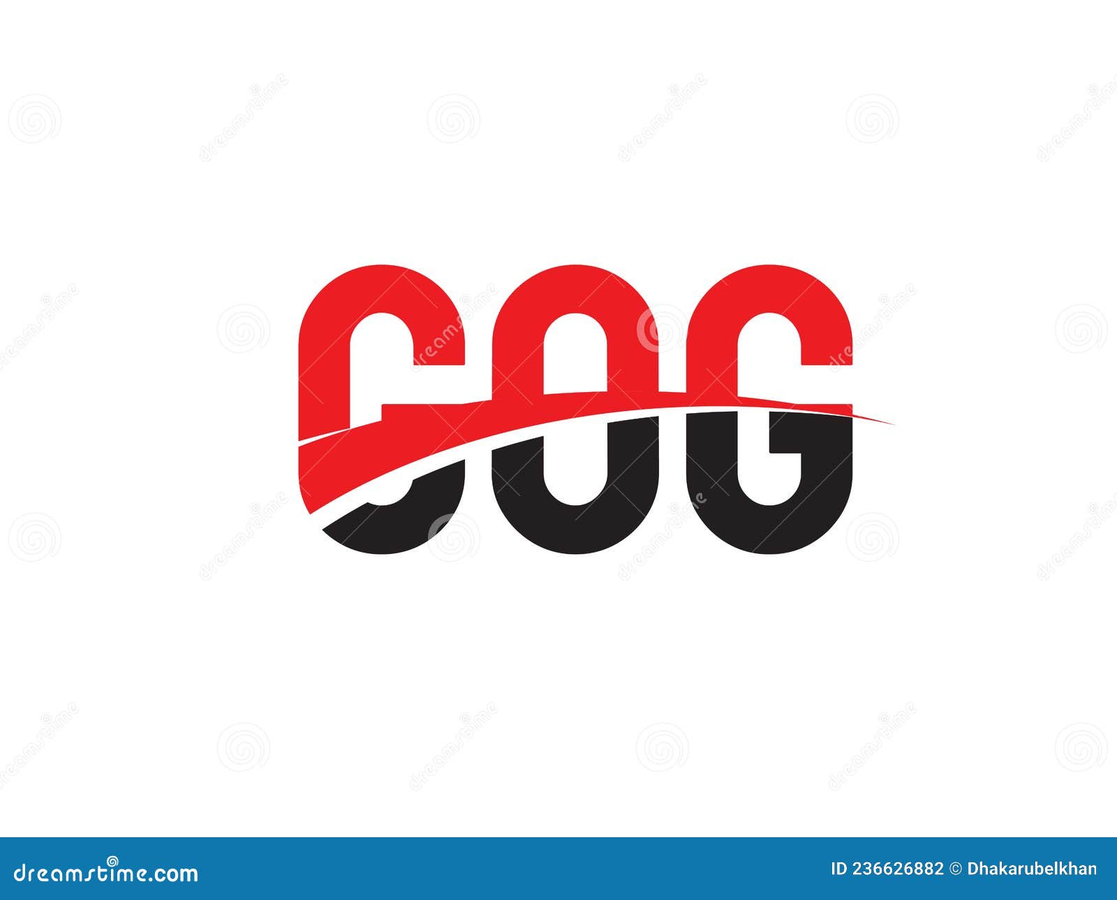 GOG Letter Initial Logo Design Vector Illustration Stock Vector ...