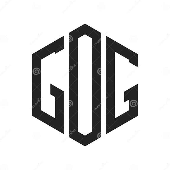 GOG Logo Design. Initial Letter GOG Monogram Logo Using Hexagon Shape ...