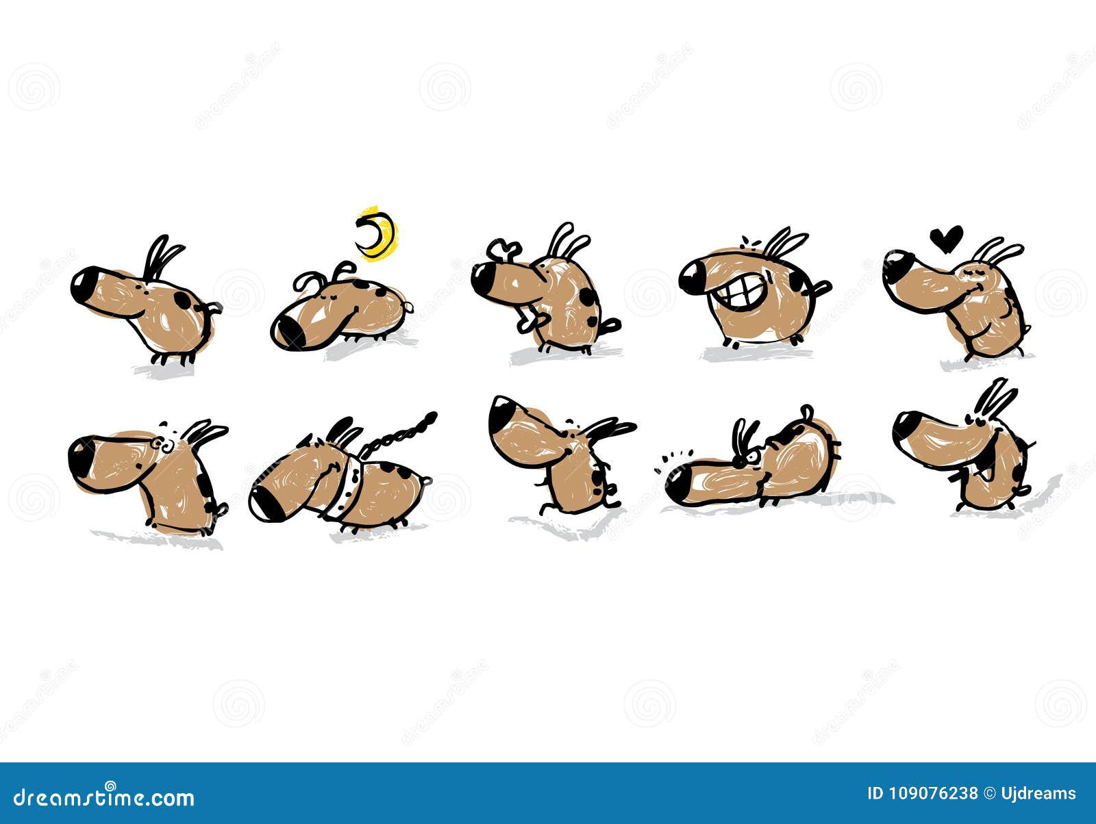 Gog Variations Vector Illustration | CartoonDealer.com #109076238
