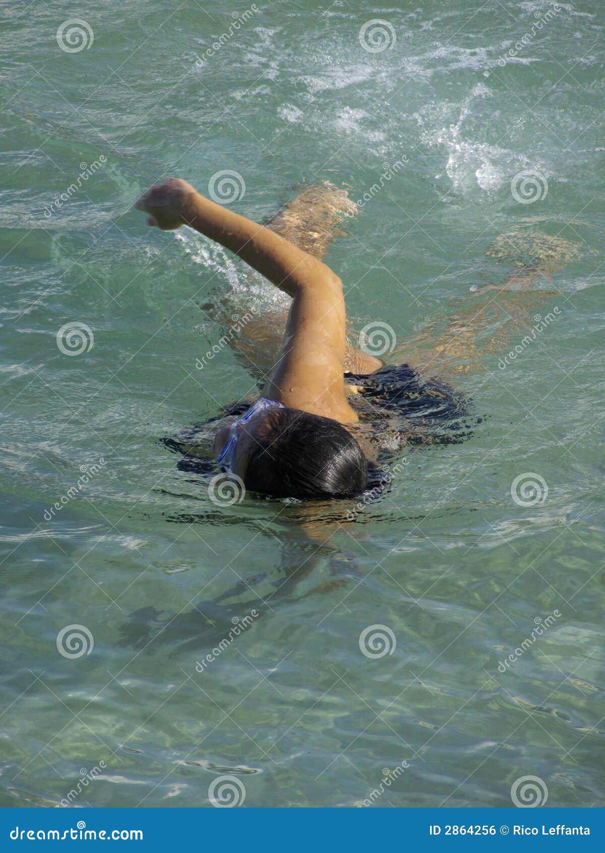 Goggles stock photo. Image of ocean, swim, girl, water - 2864256