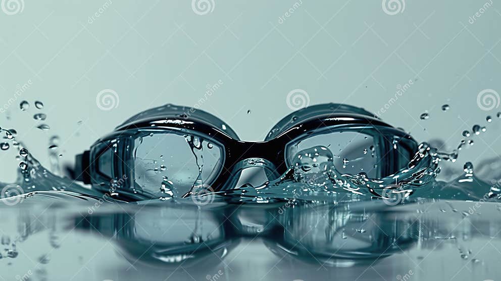 Goggles Being Splashed with Water Stock Image - Image of splash ...