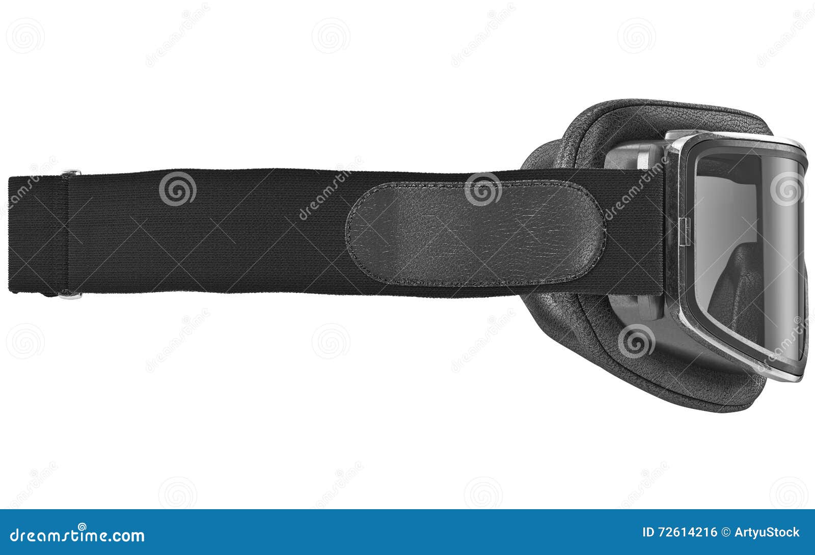 Goggles with Stripe on Strap, Side View Stock Illustration ...