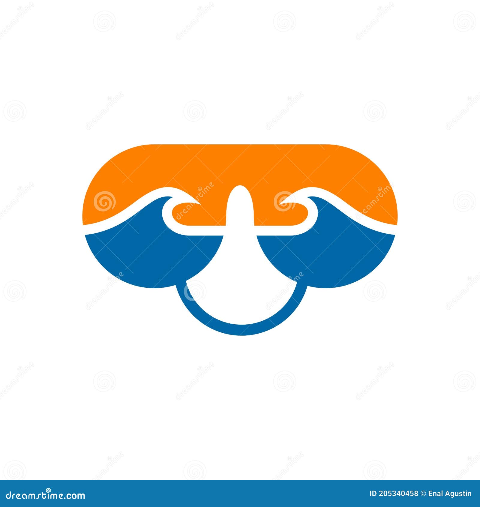 Goggles Swim Logo Design Template Stock Vector - Illustration of young ...