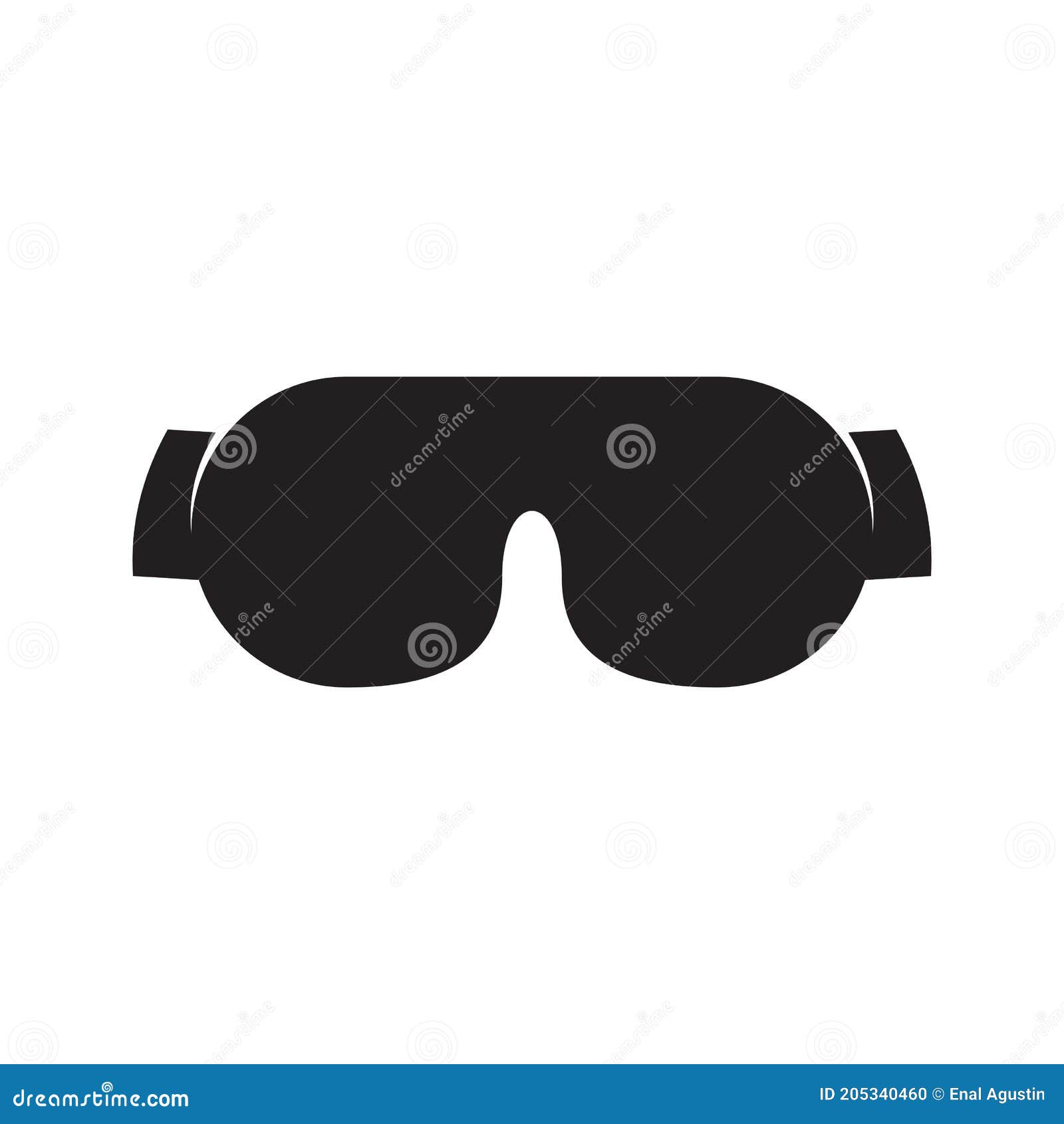 Goggles Swim Logo Design Template Stock Vector - Illustration of icon ...