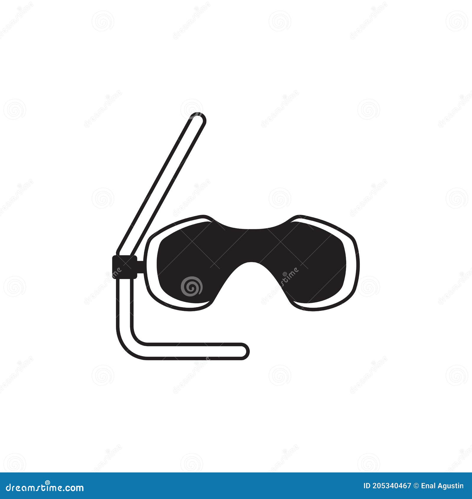Goggles Swim Logo Design Template Stock Vector - Illustration of people ...