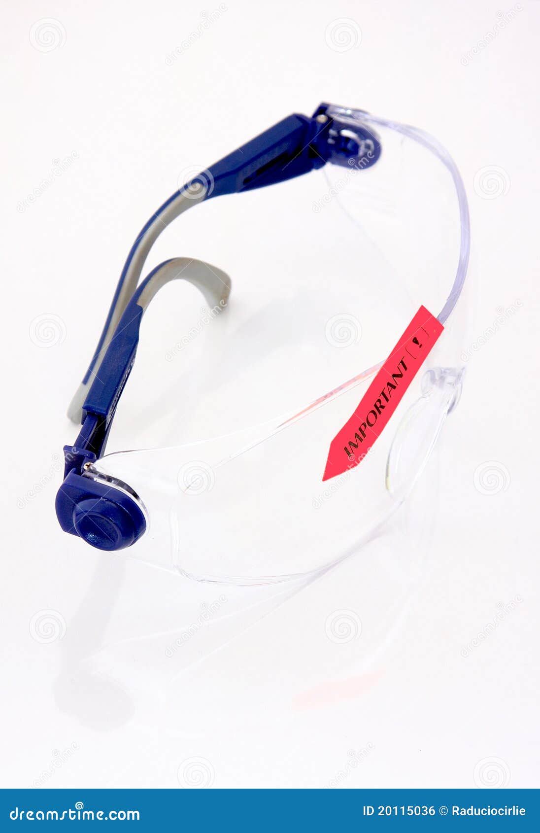 Goggles on White Background Stock Photo - Image of site, importance ...