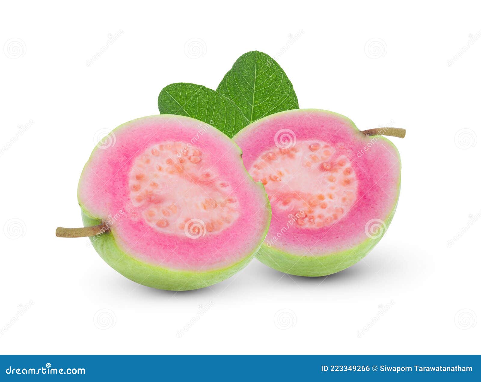 Goiaba Rosa Isolada Em Fundo Branco Foto de Stock - Imagem de doce ...