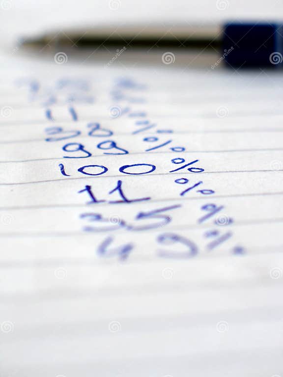 Going for 100 percent stock image. Image of calculations - 412339