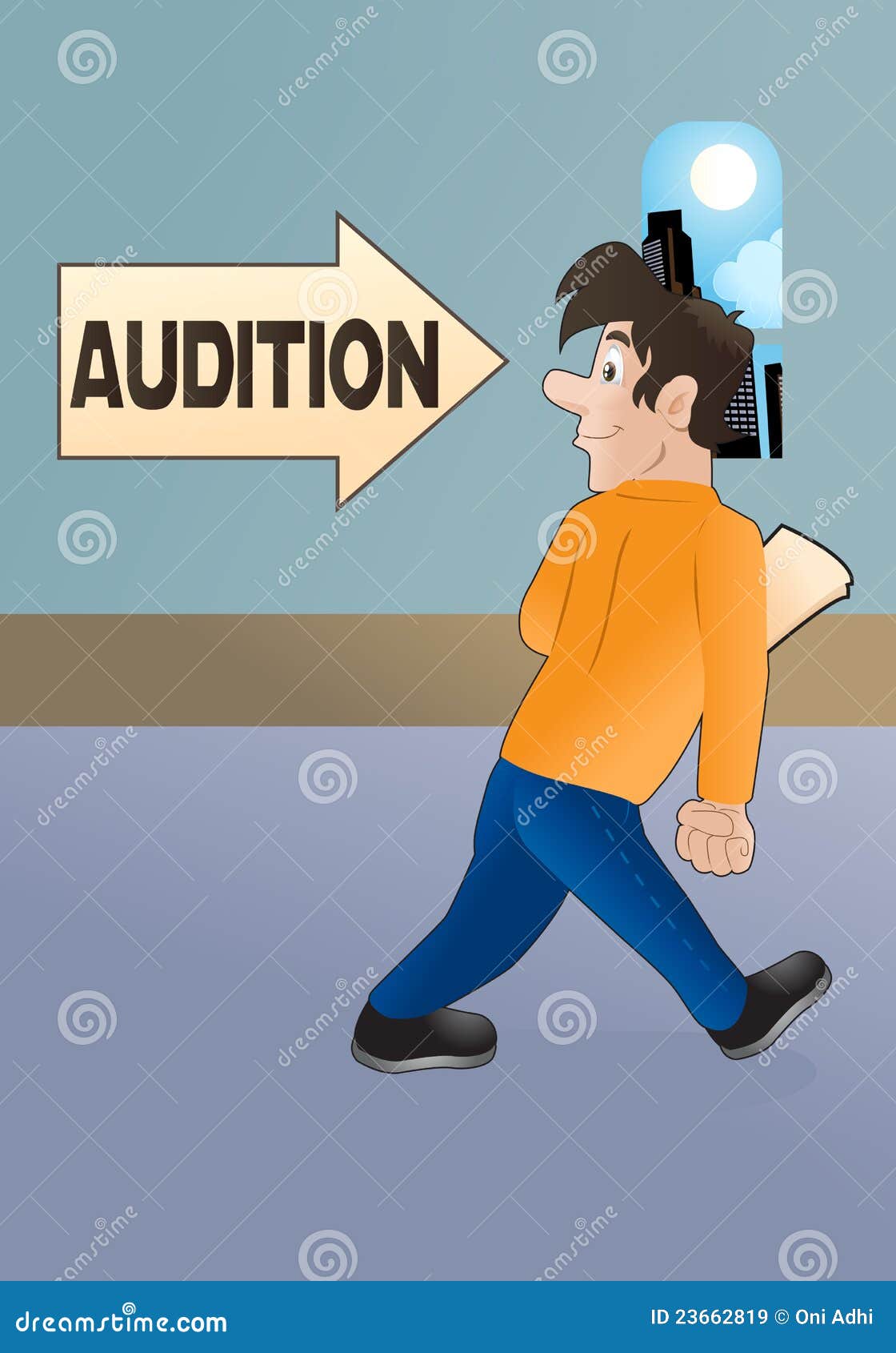 Audition Sign Blue Neon Icon. Simple Element Illustration From Map And ...