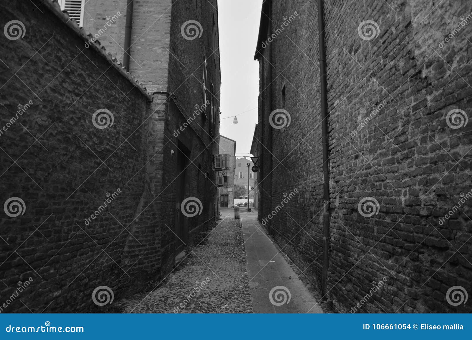 Going back home stock photo. Image of alley, back, town - 106661054
