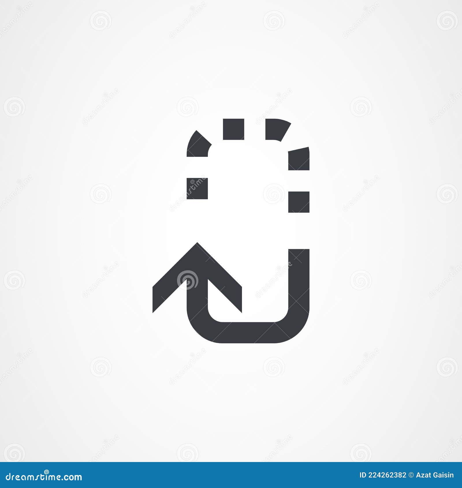 Going Circles, arrow icon stock illustration. Illustration of isolated ...