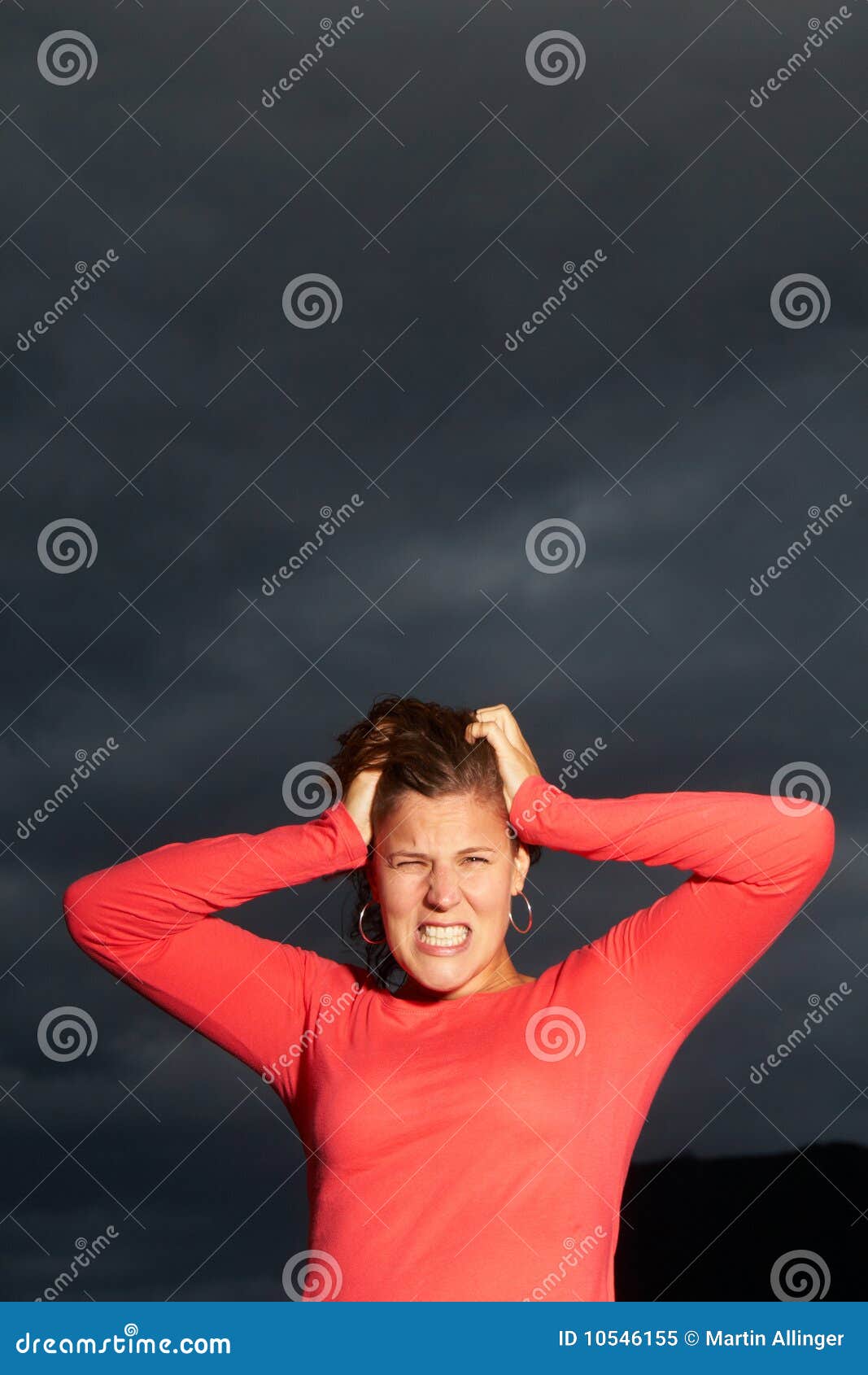 Going crazy stock image. Image of modern, hand, horror - 10546155