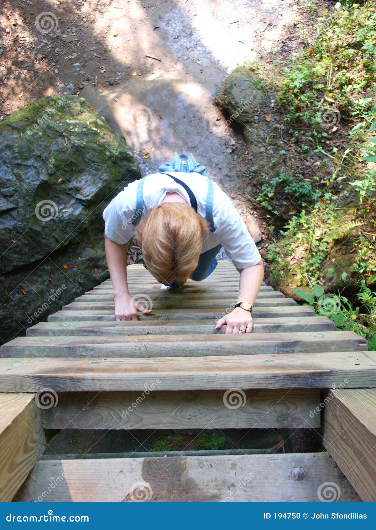 Going Down stock photo. Image of climb, riverbed, descending - 194750