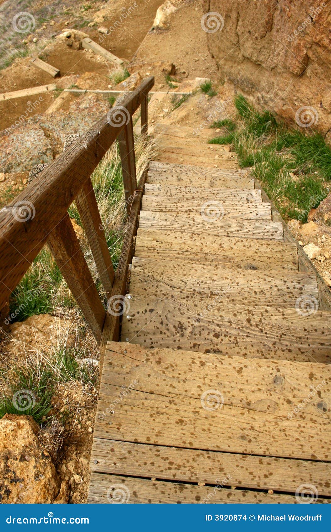 Going down stairs stock photo. Image of hike, outdoor - 3920874