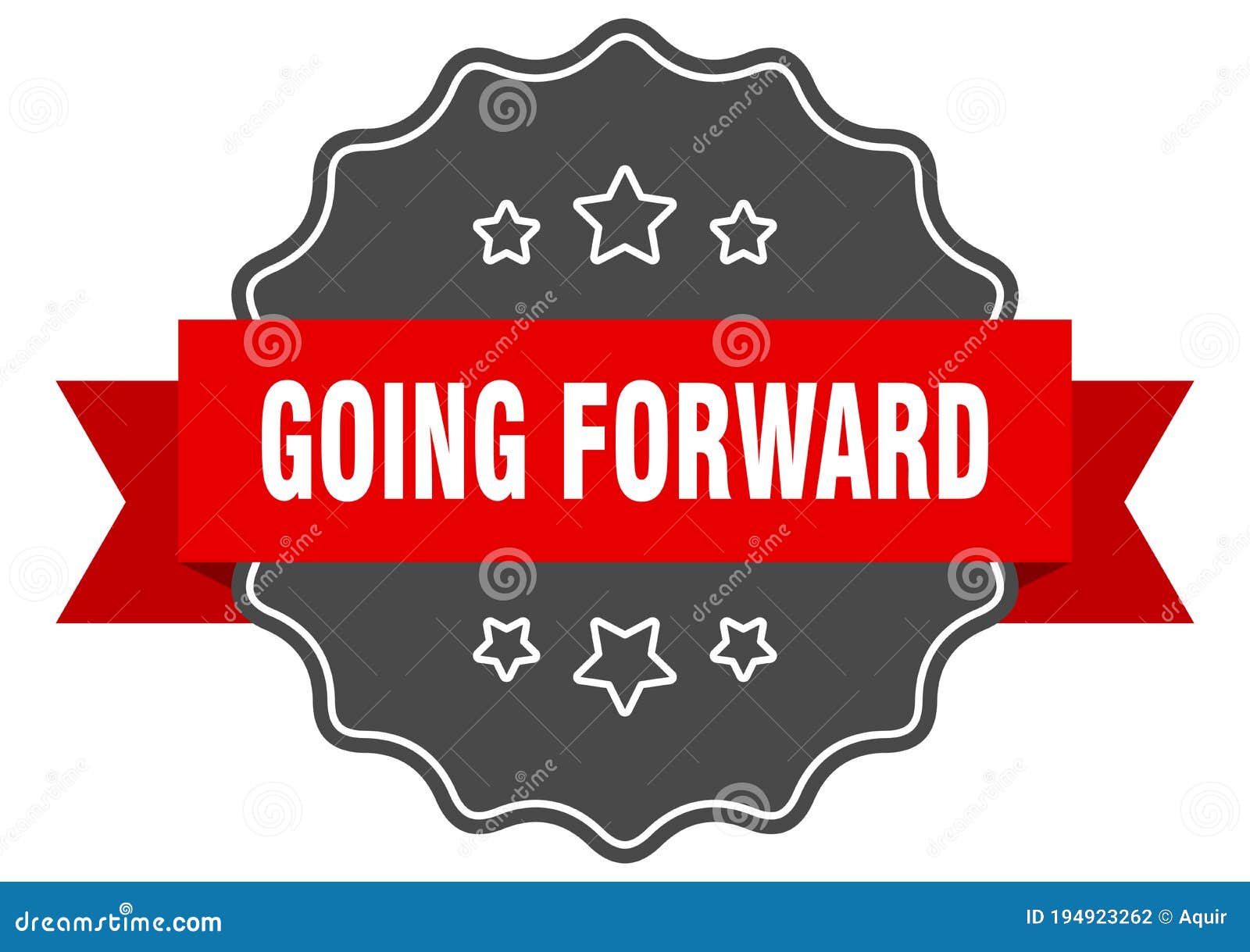 Going forward label stock vector. Illustration of forward - 194923262