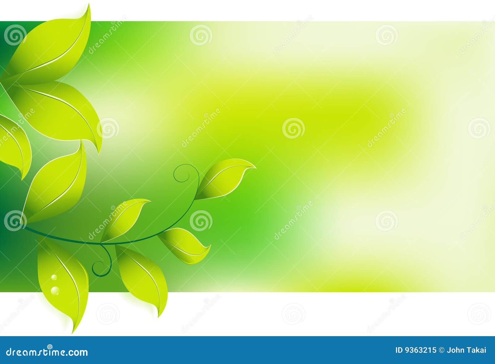 Going Green Background stock vector. Illustration of leaf - 9363215