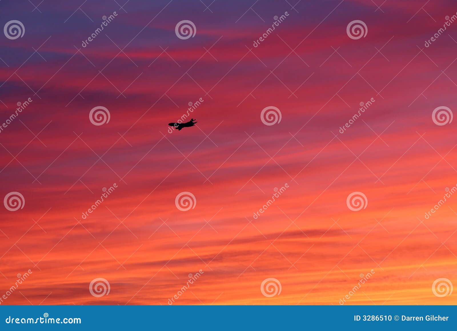 Going home stock photo. Image of brilliant, aircraft, evening - 3286510