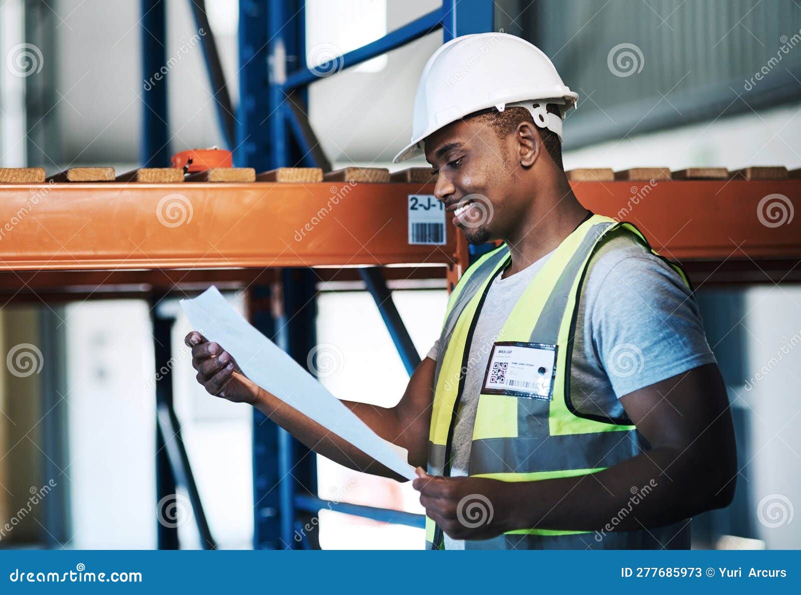 Going through the List with a Smile on My Face. a Handsome Young ...