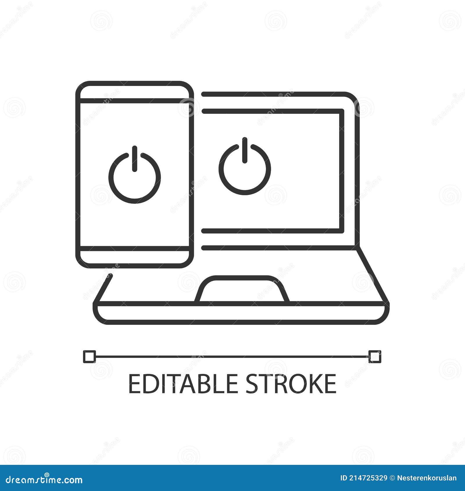 Going offline linear icon stock vector. Illustration of internet ...