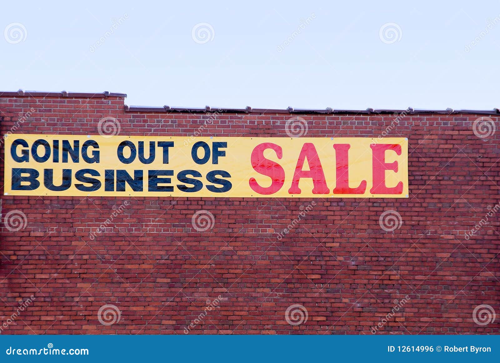 Going Out of Business stock photo. Image of economy, financial - 12614996