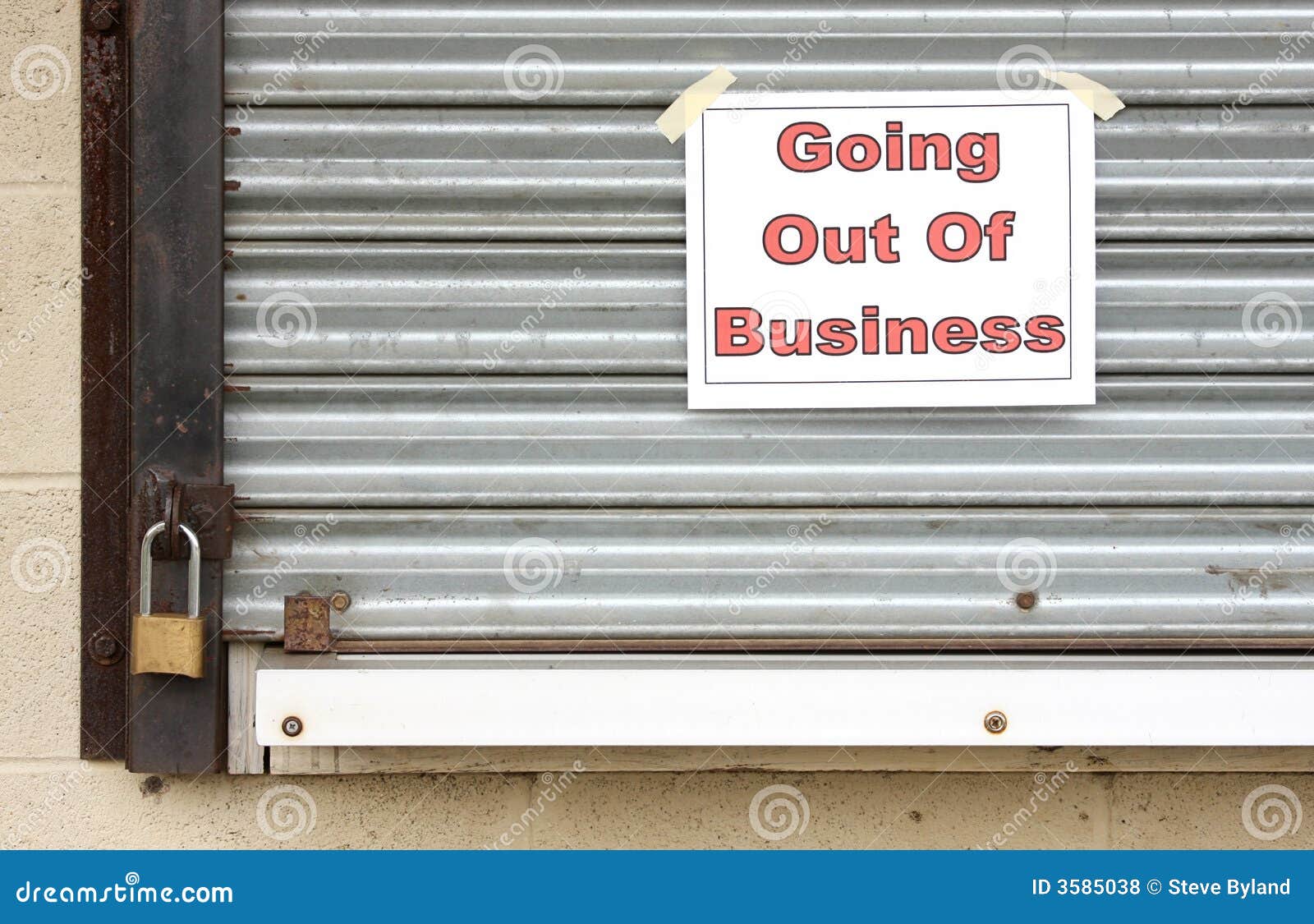 Going Out of Business stock photo. Image of bust, market - 3585038