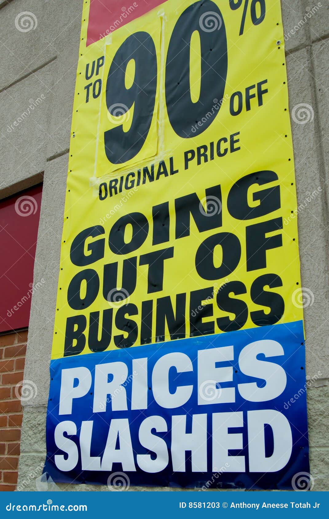 Going out of Business stock image. Image of daytime, debt - 8581203