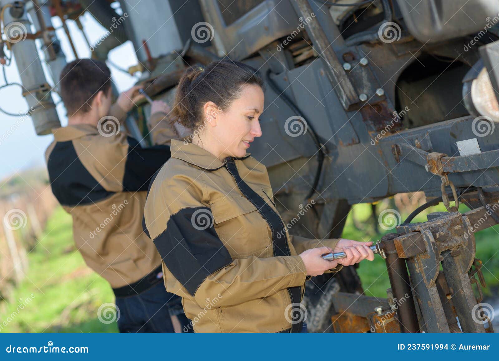 Going Out in Field To Repair Stock Photo - Image of service, mending ...