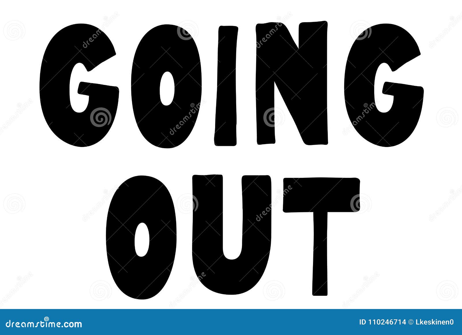 Going Out Stamp Typographic Stamp Stock Vector - Illustration of logo ...