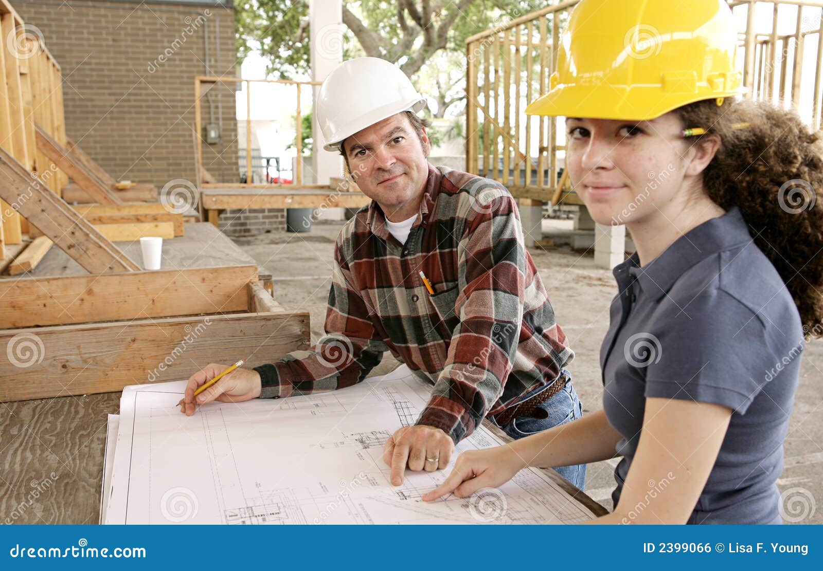 Going Over the Job stock photo. Image of building, college - 2399066