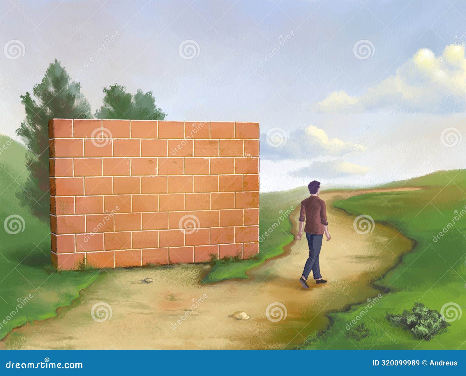 Going over obstacles stock illustration. Illustration of forbidden ...