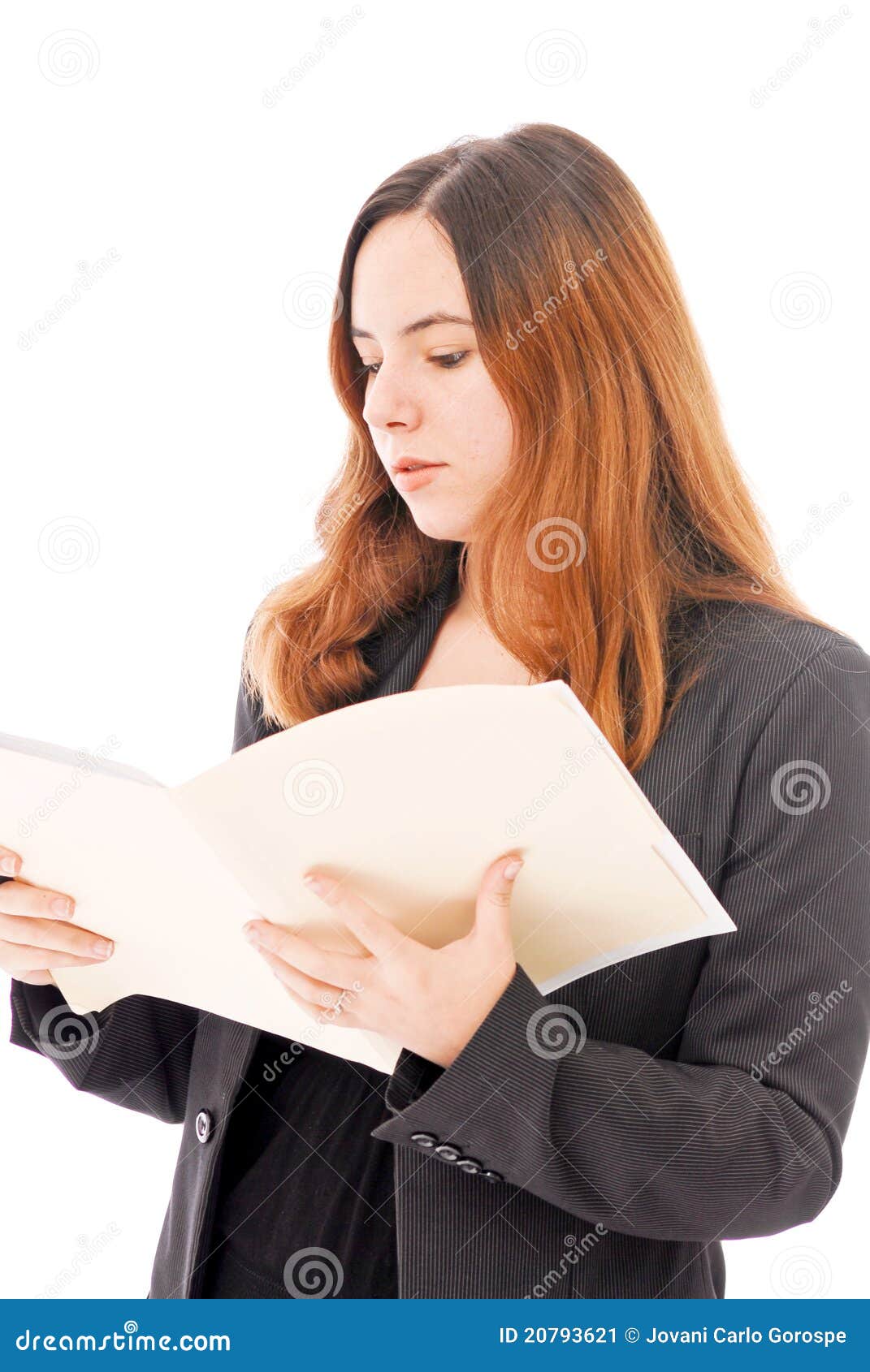 Going Over Paperwork stock image. Image of boss, background - 20793621