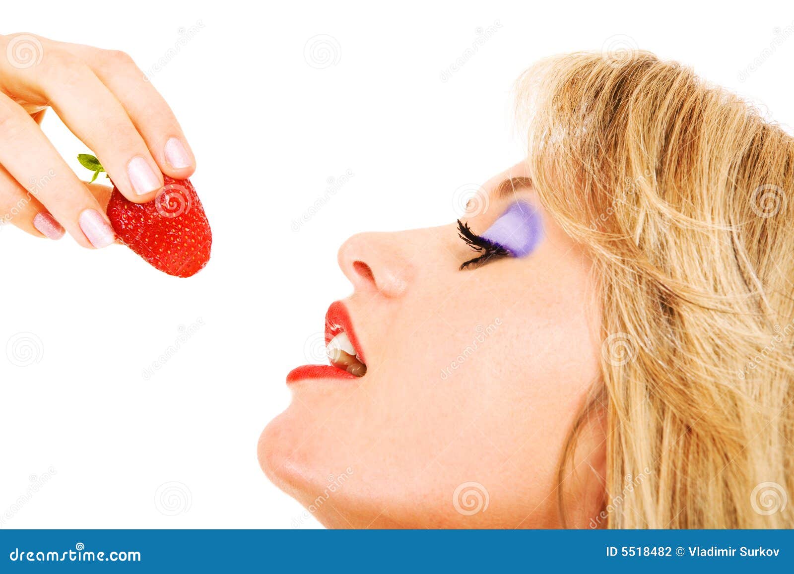 Going to eat strawberry stock photo. Image of long, girl - 5518482