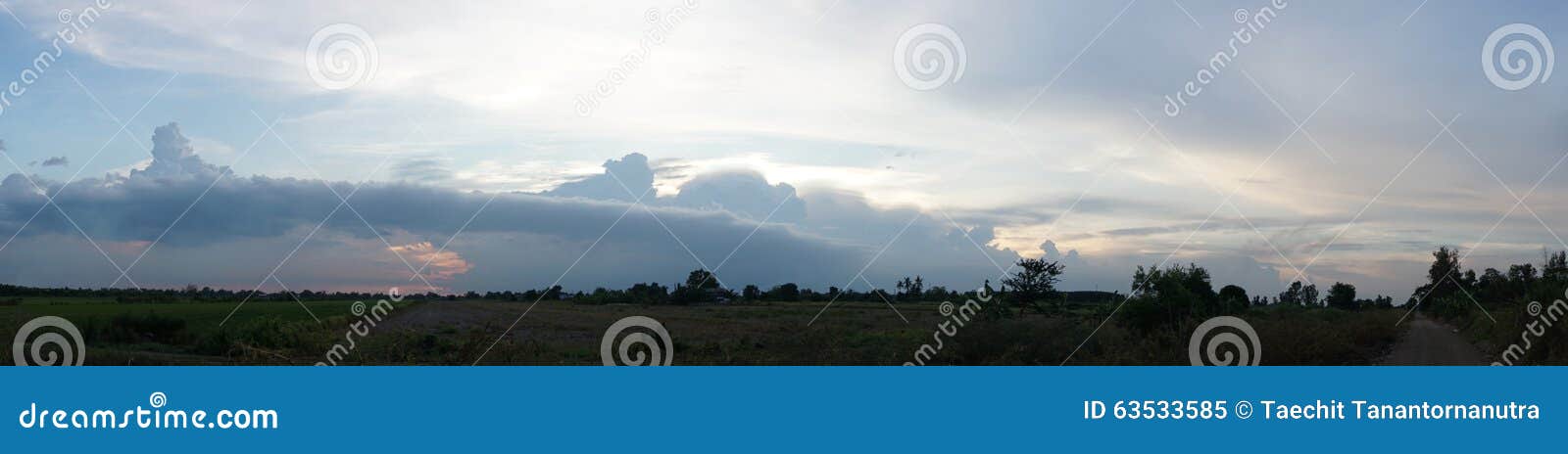 It is Going To Rain in Panorama Stock Image - Image of view, panorama ...