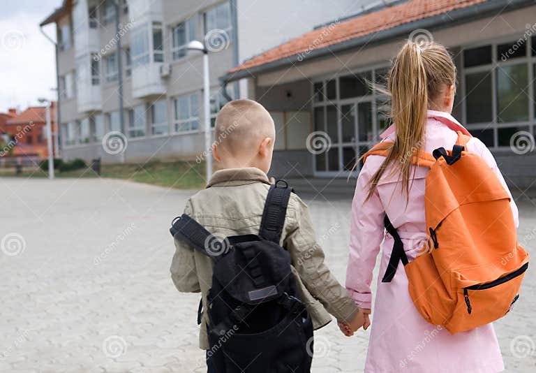 Going to school stock image. Image of backpack, education - 5775055