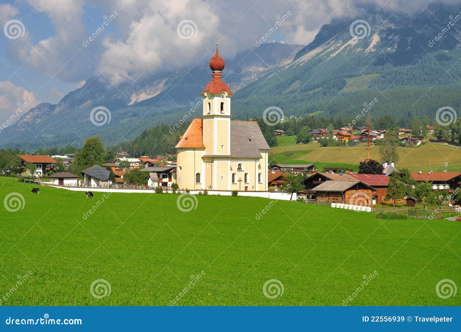 Going,Tyrol,Austria stock image. Image of picturesque - 22556939