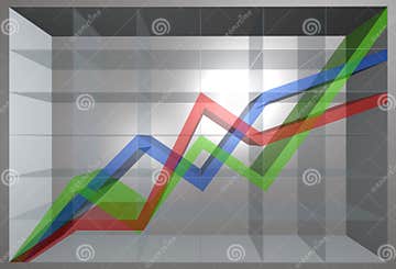 Going up chart stock illustration. Illustration of percent - 911339