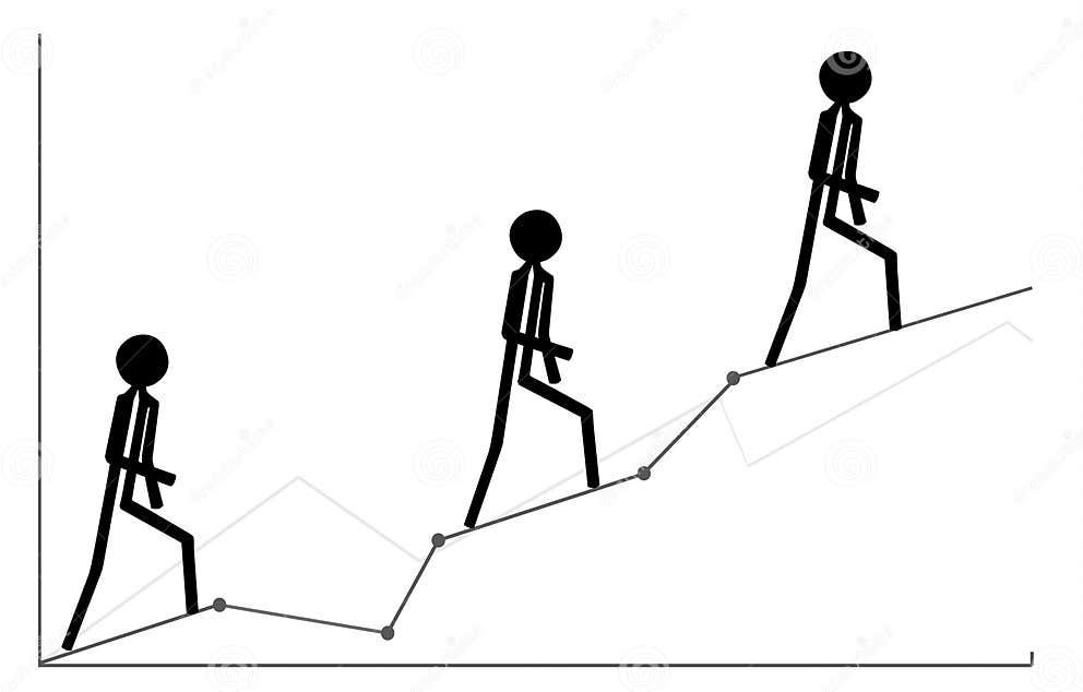 Going up graphic stock vector. Illustration of graph - 10749082