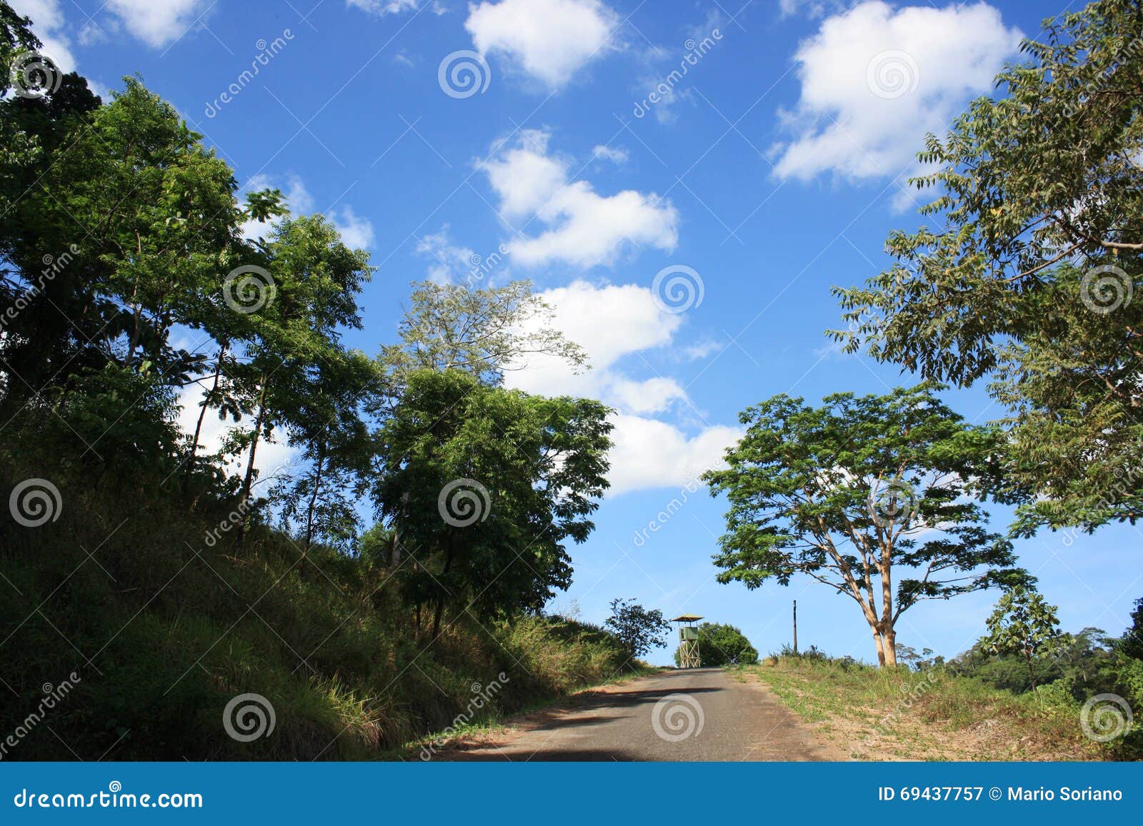 Going uphill stock image. Image of hills, hiking, outpost - 69437757