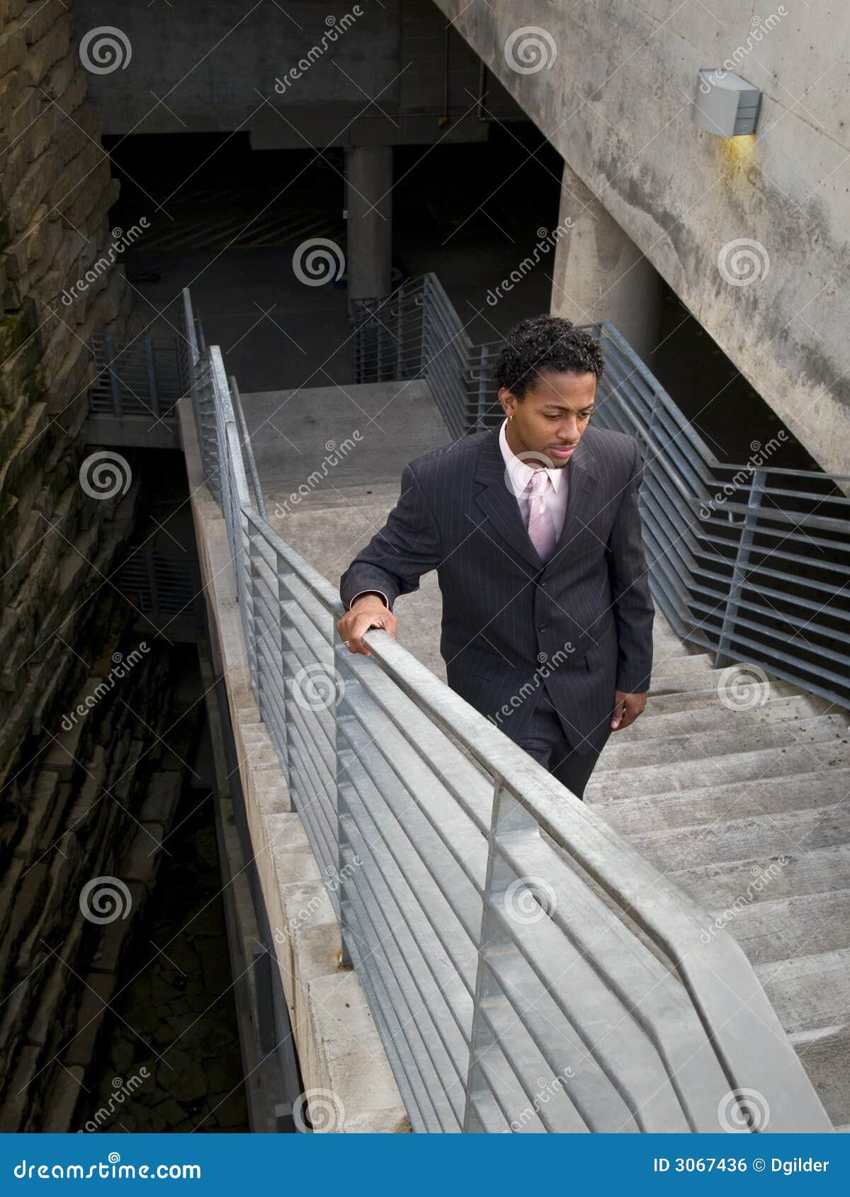 Going upstairs stock photo. Image of staircase, suit, business - 3067436