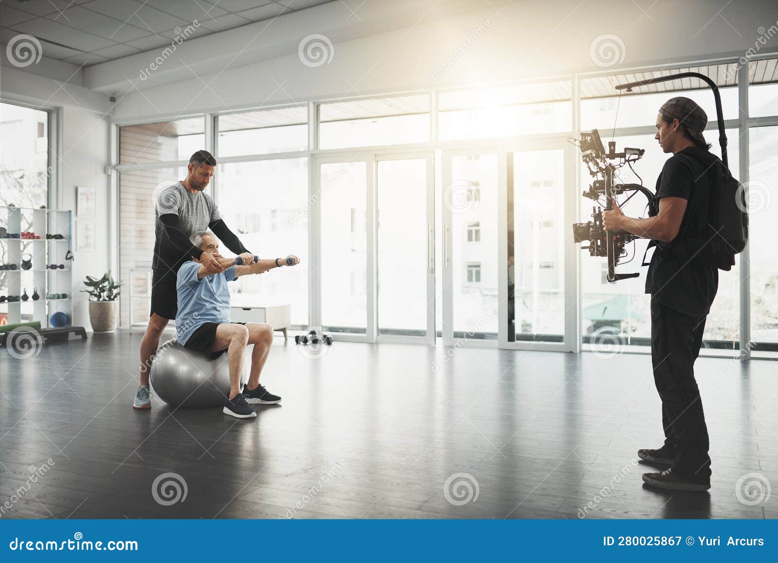 Going for the Wide Shot this Time. Behind the Scenes Shot of a Camera ...