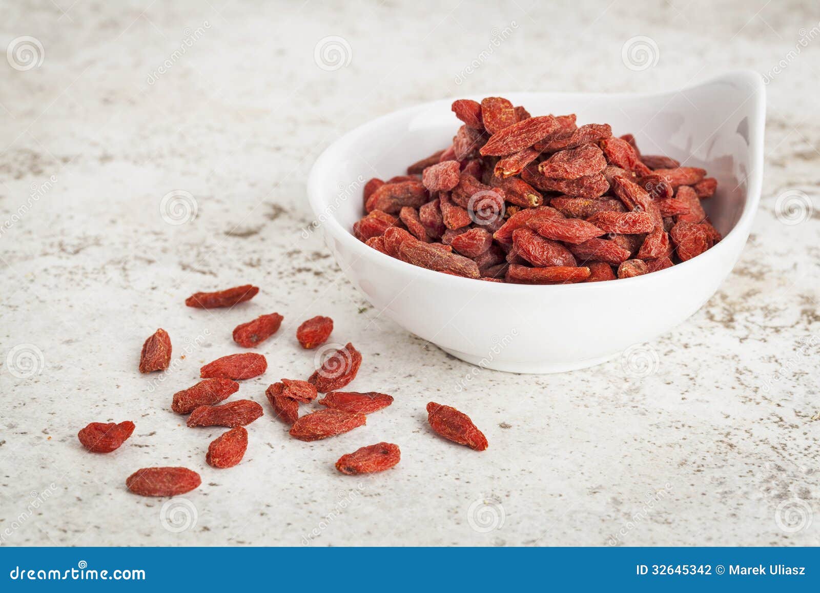 Goji berries in bowl stock photo. Image of antioxidant - 32645342