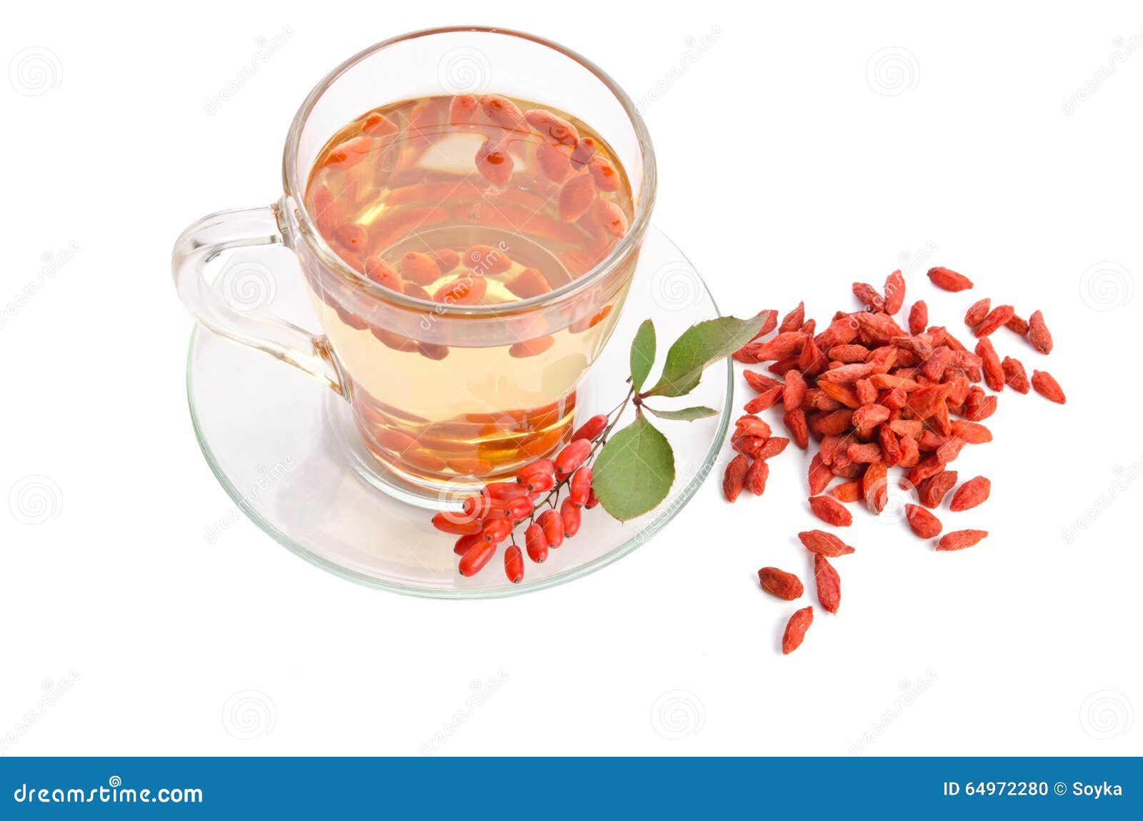 Goji fresh antioxidant tea stock photo. Image of healthy - 64972280