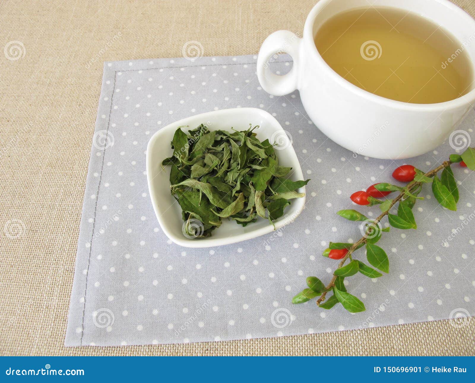 Goji leaves tea stock image. Image of goji, berry, herbal - 150696901