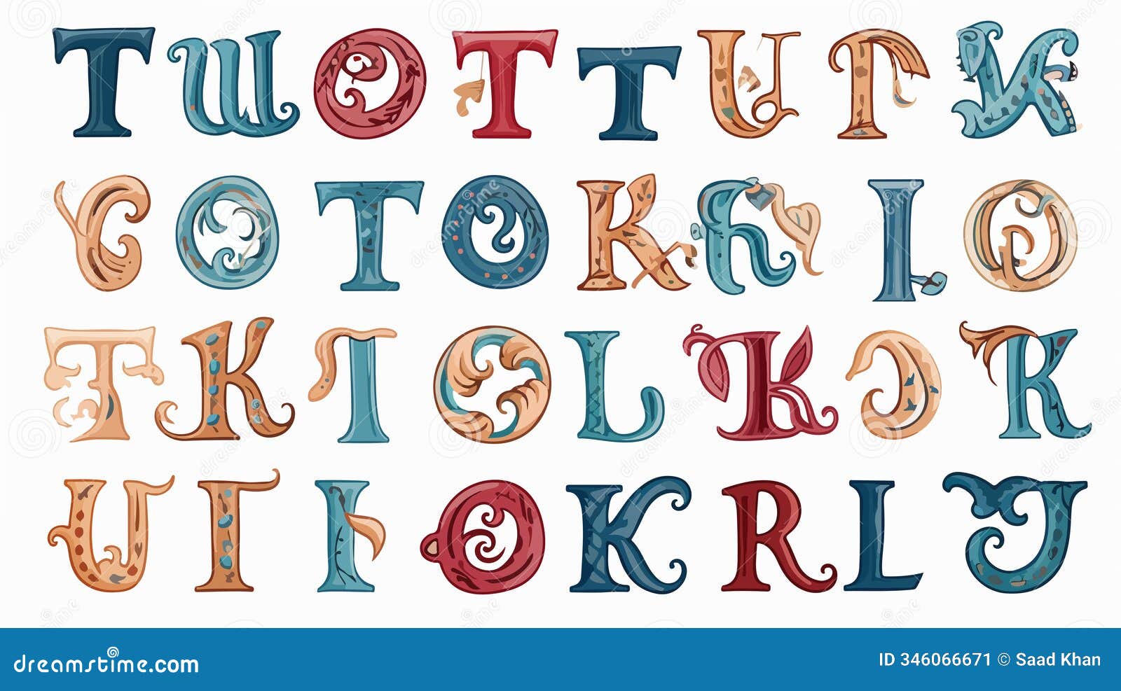 Gokturk Alphabet with Turkish Script Vector Design Illustration Stock ...