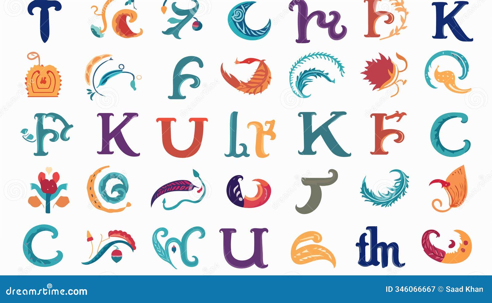 Gokturk Alphabet with Turkish Script Vector Design Illustration Stock ...