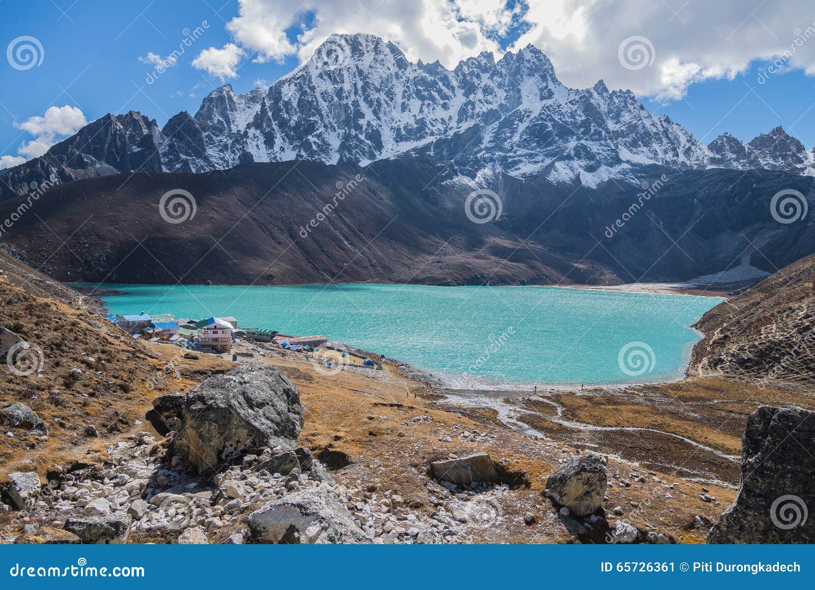 Gokyo Lake stock image. Image of nepal, himalayas, lake - 65726361